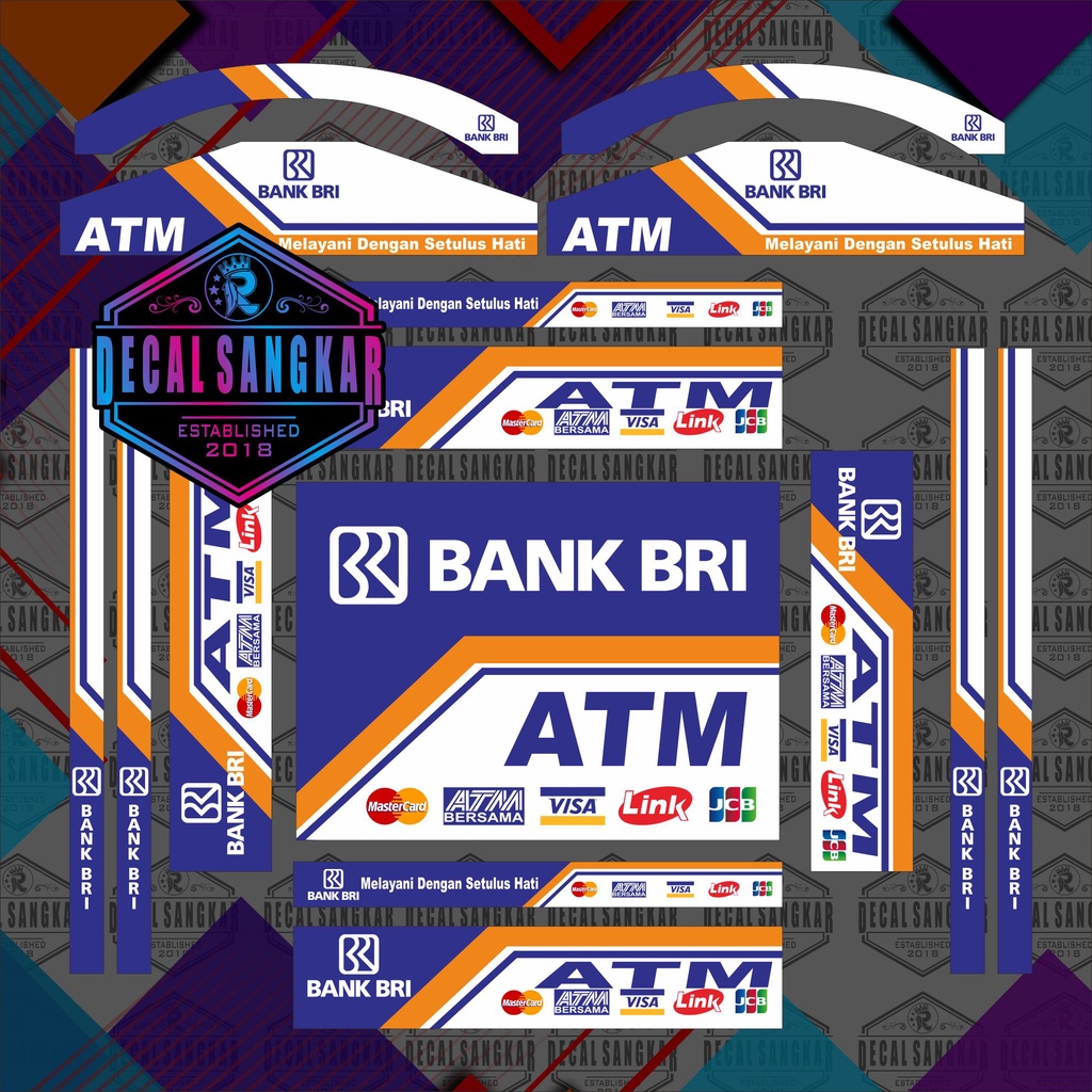 Jual stiker decal sangkar no 2 bank bri | Shopee Indonesia