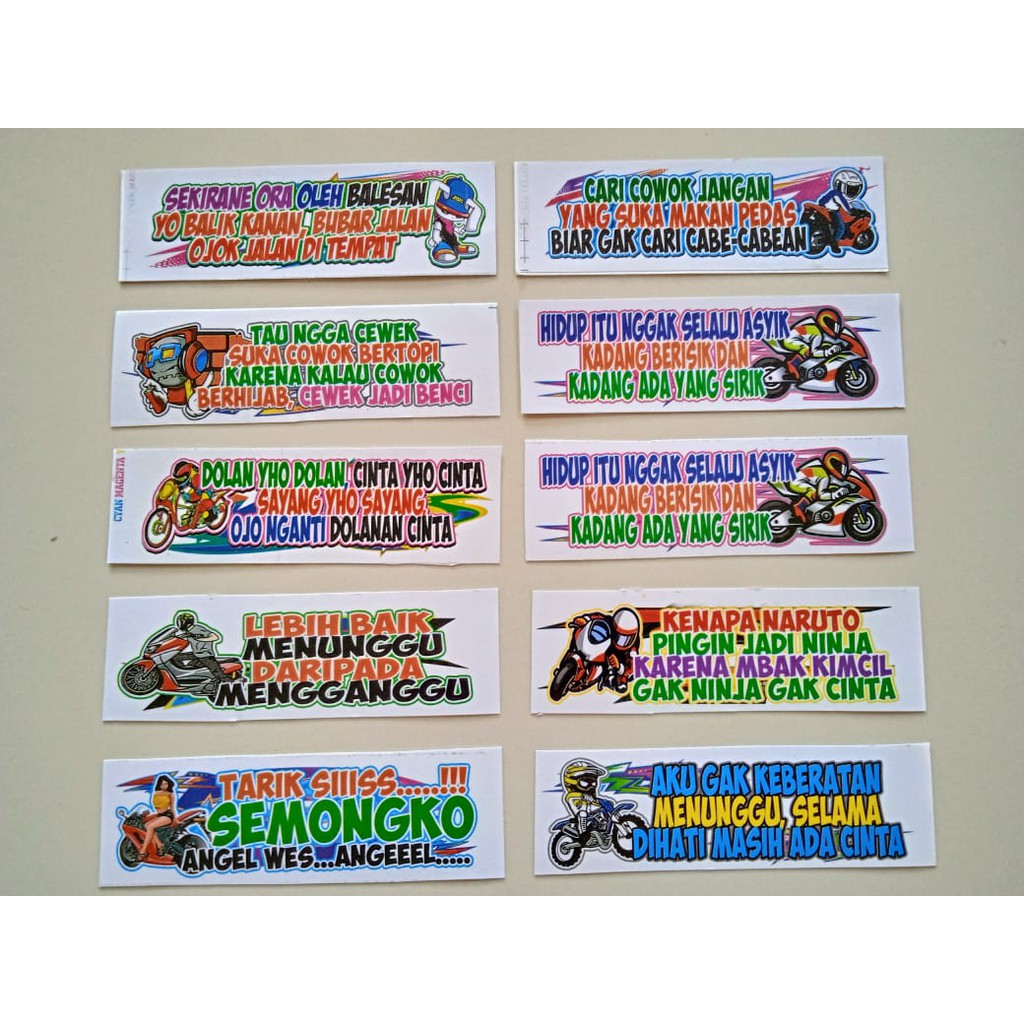Jual Sticker Motor Dengan Kata Kata Keren | Shopee Indonesia