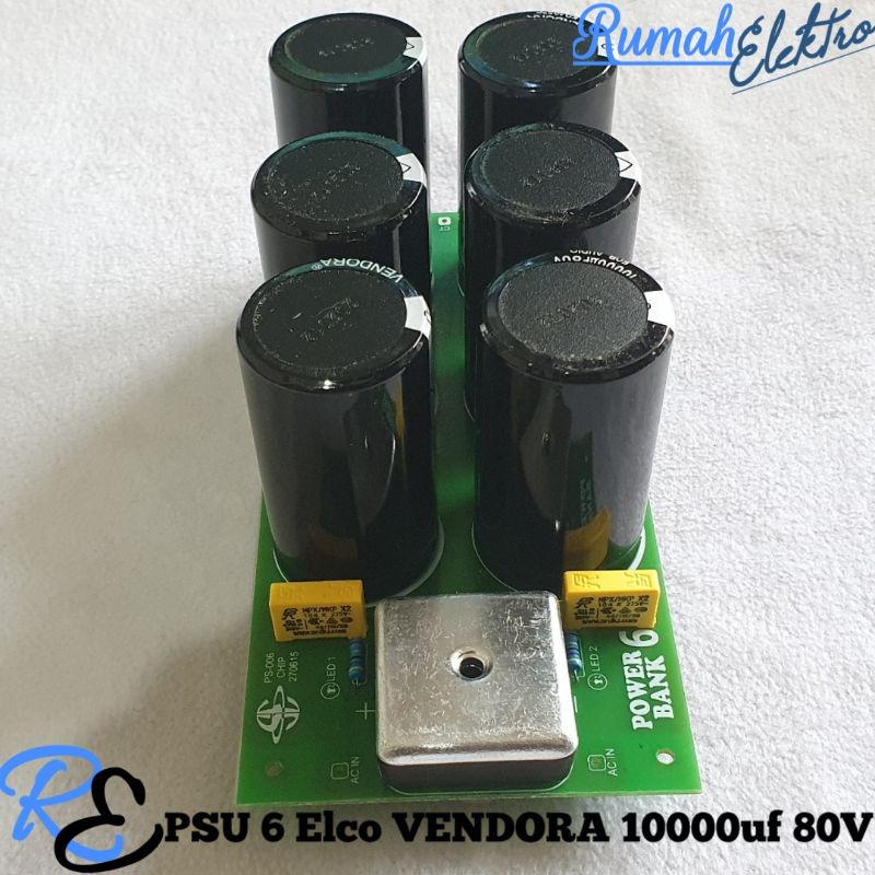 Jual Kit PSU 6 Elco VENDORA 10000uf 80V Dioda Kotak | Shopee Indonesia
