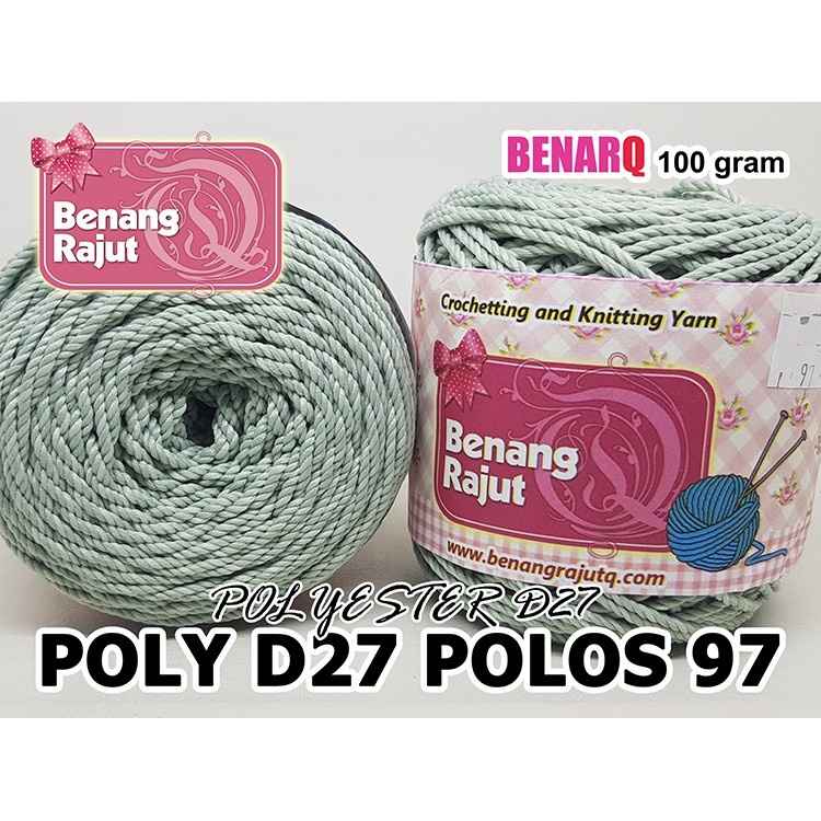 Jual PD27P97 I POLY D27 POLOS 97 BENANG RAJUT Q | Shopee Indonesia