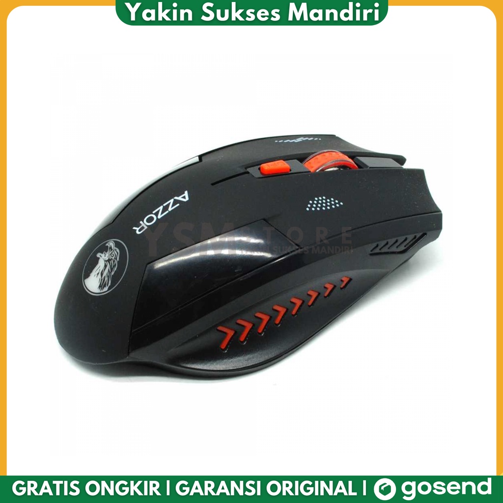 Jual Perangkat Komputer Mouse Gaming Wireless Rechargeable USB 2400DPI ...