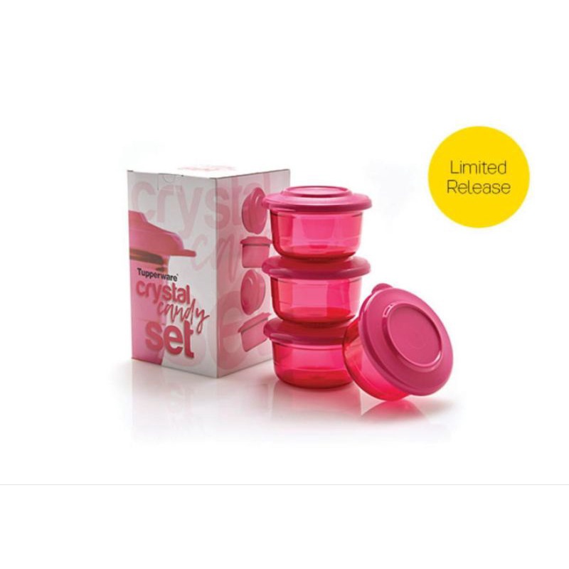Jual crystal candy set tupperware/ mangkok crystal tupperware | Shopee ...