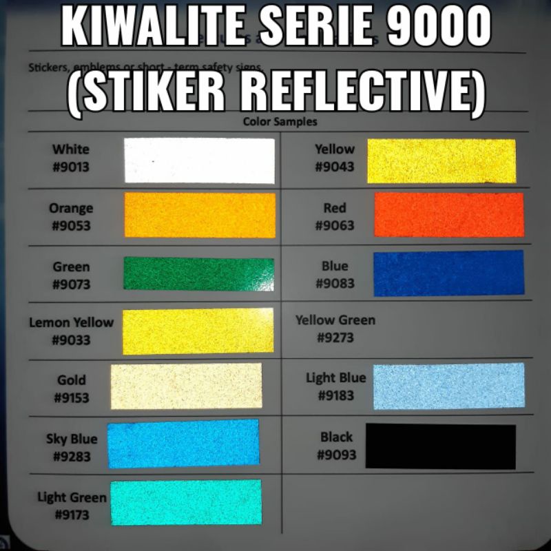 Jual Stiker Kiwalite Serie 9000 Reflective 1roll (60cm x 45mtr ...