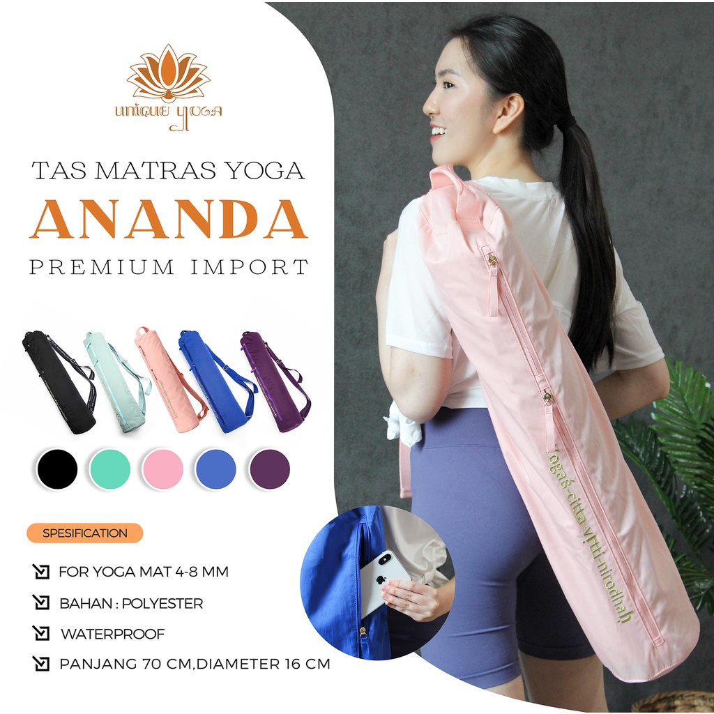 Jual Ananda Yoga Bag Mat / Tas Matras Yoga Premium / Tas Yoga Premium ...
