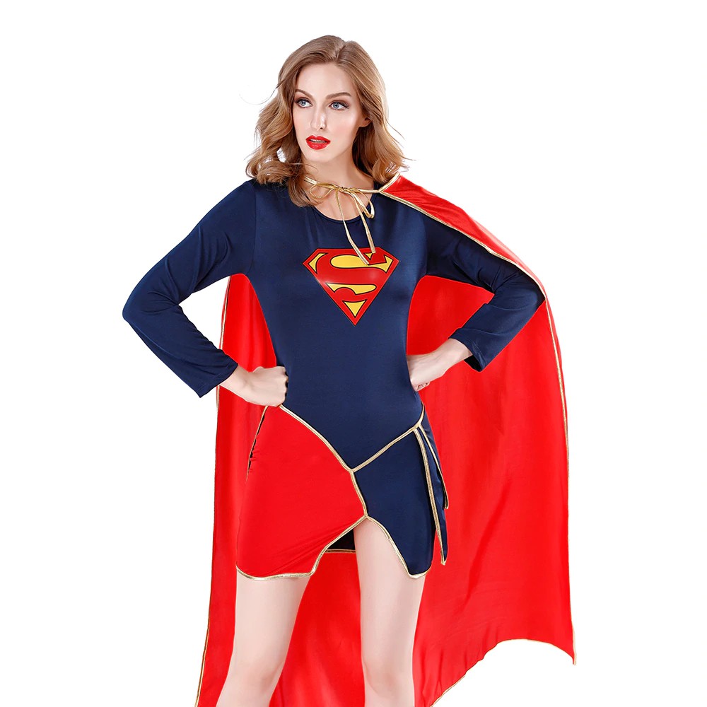 Jual Import New Superwoman Cosplay Costume For Adult Women Halloween