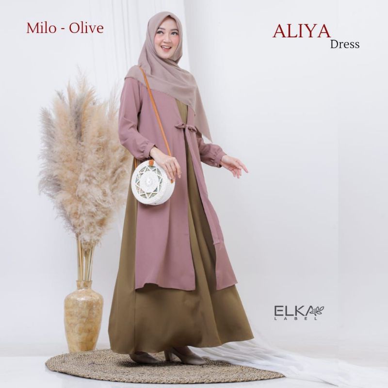 Jual Aliya dress original by elka label | Shopee Indonesia