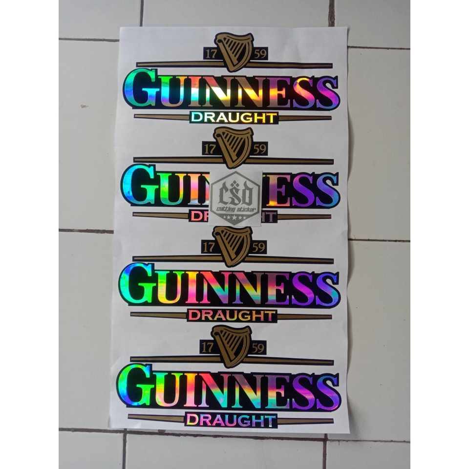Jual striping guinness/ sticker guinness/cutting guinness/striping ...