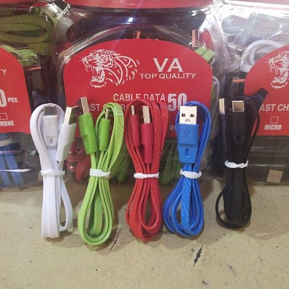 Jual KABEL DATA WARNA MICRO USB FAST CHARGING | Shopee Indonesia