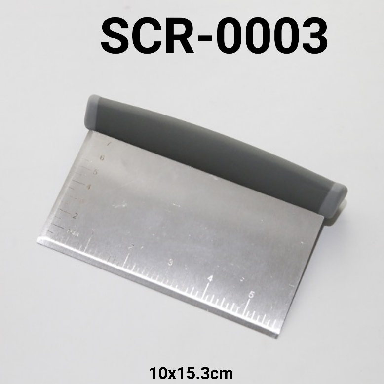 Jual SCR-0003 Cake scrapper scraper stainless steel penghalus buttercream yamama baking | Shopee ...