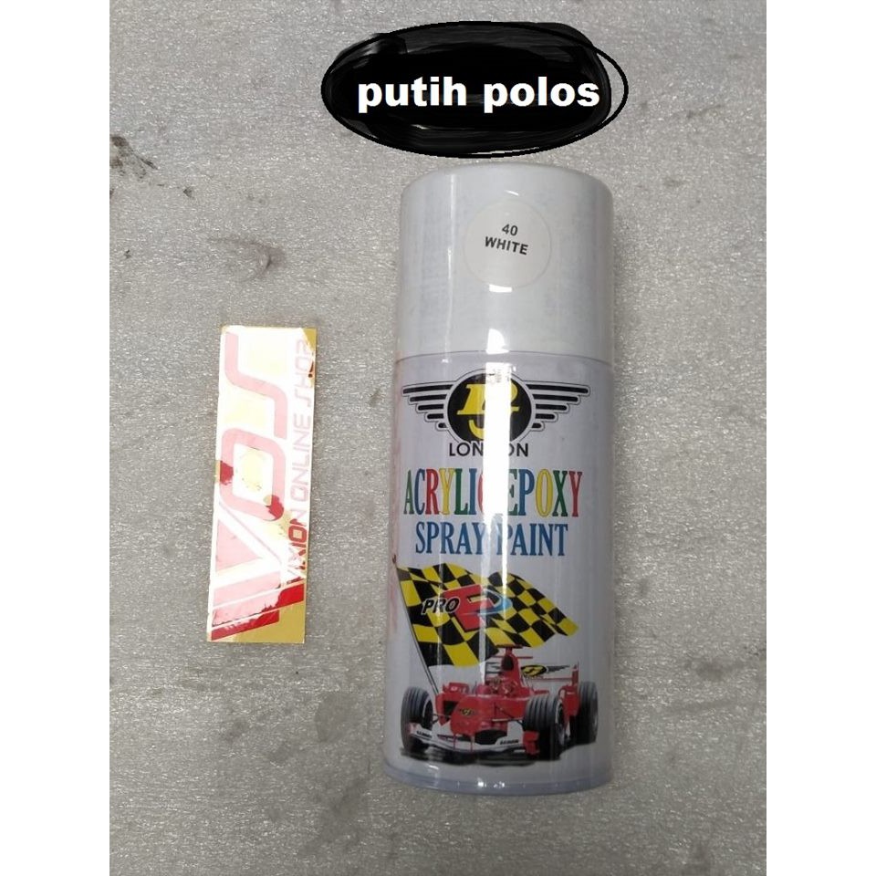 Jual CAT KALENG SEMPROT PYLOX MERK RJ 300CC PUTIH POLOS | Shopee Indonesia