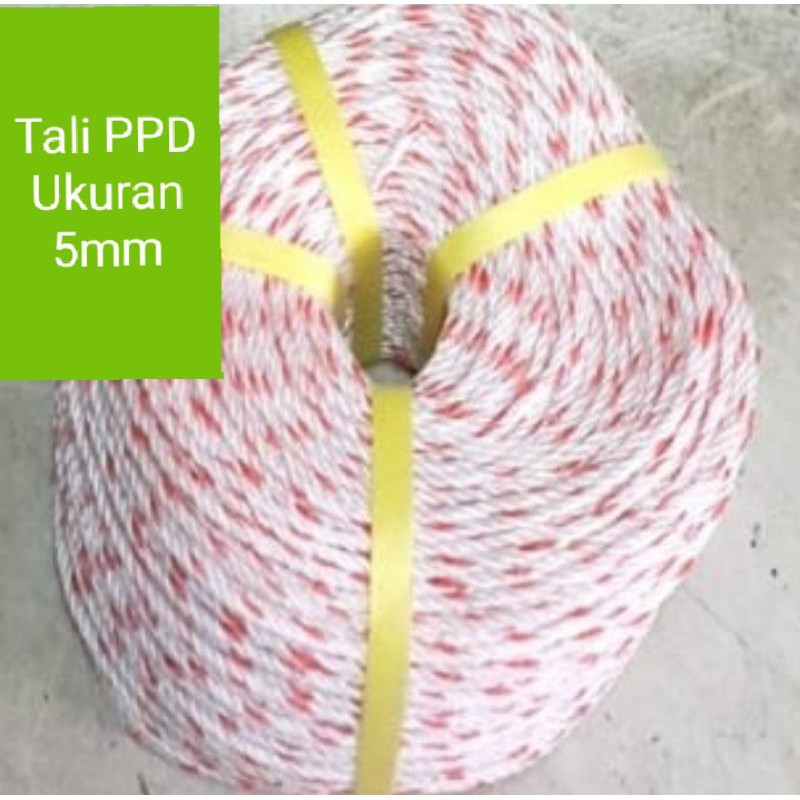 Jual Tali Tambang PPD 5mm Tali Tampar 5 mm Rope Polypropylene Dead Line | Shopee Indonesia