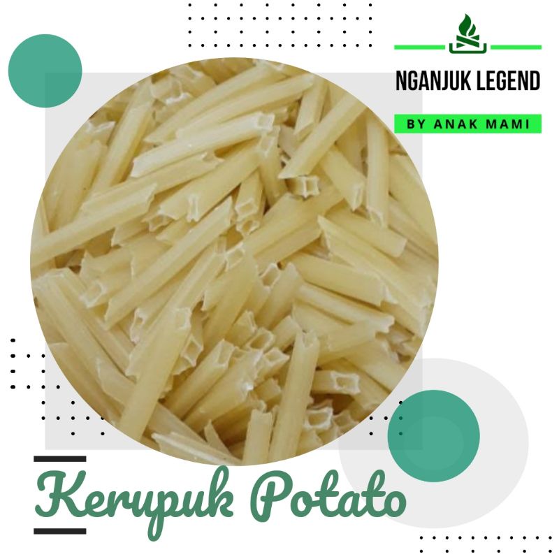 Jual Kerupuk Krupuk Kerecek Krecek Potato Stick Kentang Super Mentah 1 ...