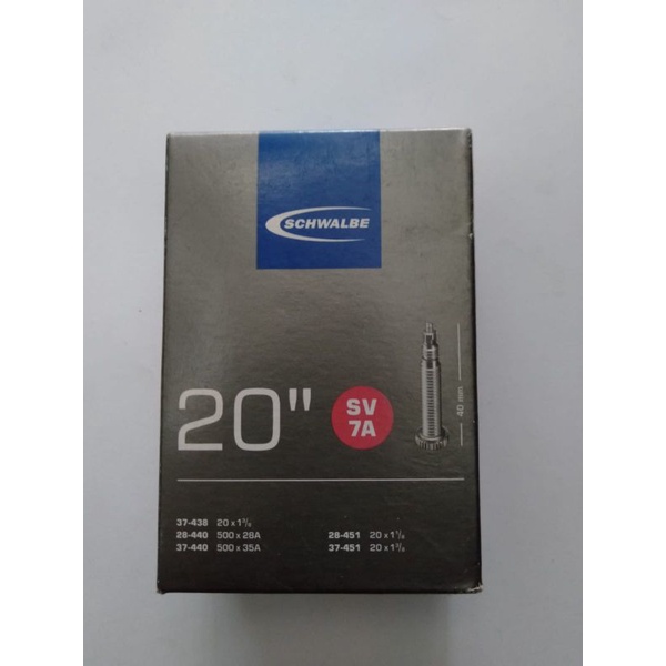 Jual Ban dalam schwalbe 20 ukuran 20x1-3/8 FV 40mm | Shopee Indonesia