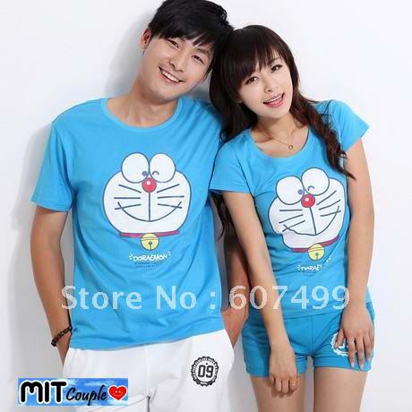 Jual BAJU PASANGAN KAPEL | KAOS COUPLE PD DORAEMON | Shopee Indonesia