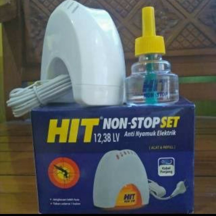 Jual Obat Nyamuk Elektrik HIT Non Stop Set + Refill 45 hari Extra Power GOOD | Shopee Indonesia