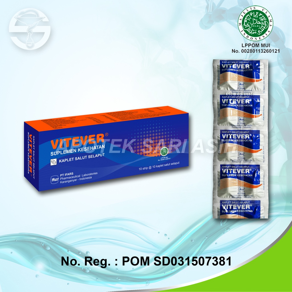 Jual VITEVER Kaplet Ifars Strip isi 10 Kaplet Salut Selaput Suplemen ...