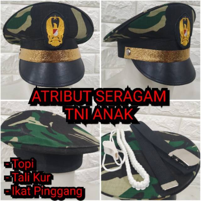 Jual Kelengkapan Atribut Topi Seragam Kostum PDL TNI Anak Berkualitas ...
