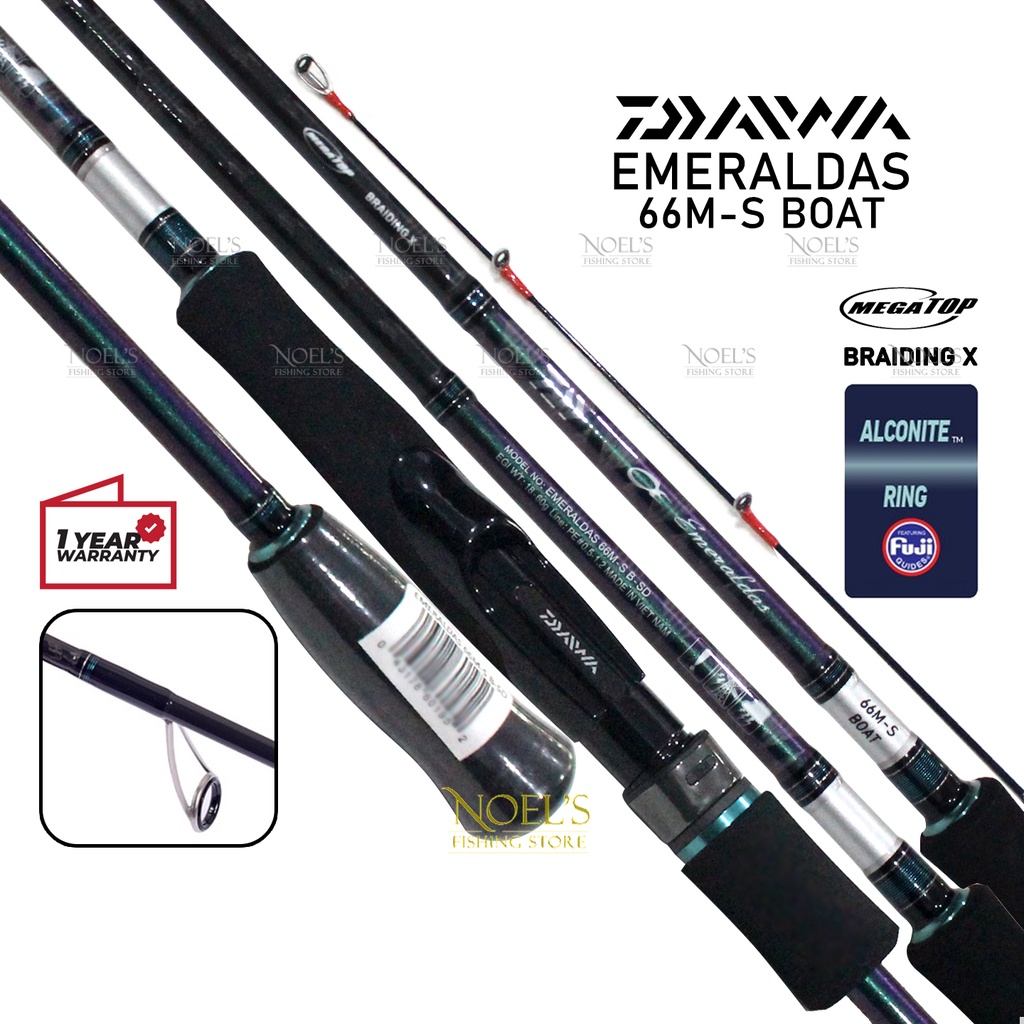 Jual Joran DAIWA EMERALDAS EGING BOAT | Fuji Alconite + Seat | Mancing ...