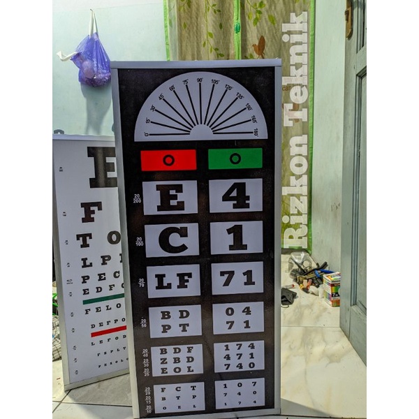Jual Alat tes mata SNELLEN CHART ELEKTRONIK New model REMOTE CONTROL ...