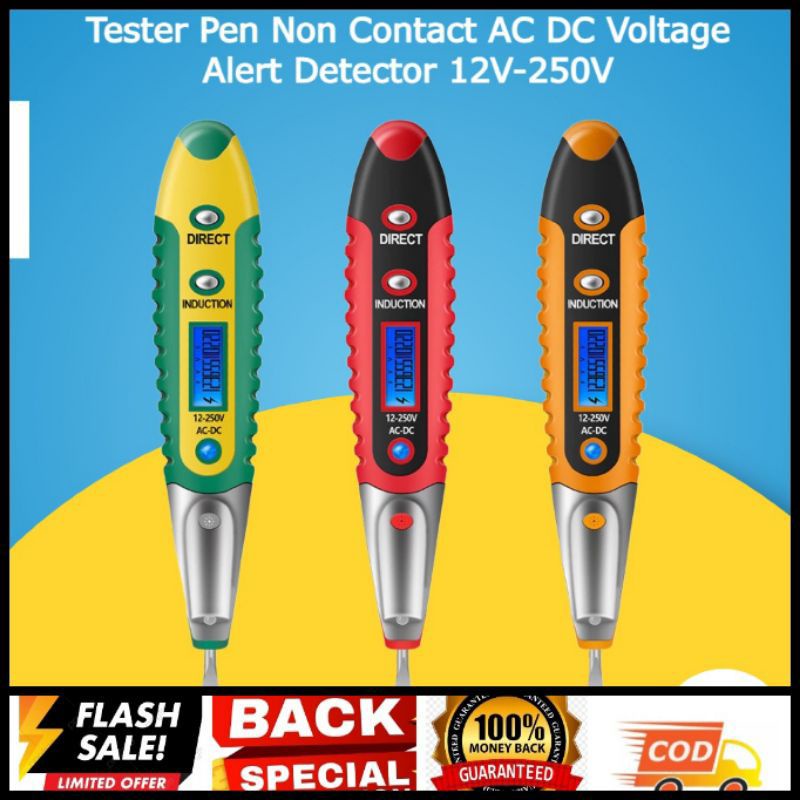 Jual Tespen Digital Non Contact Pengecek Arus Listrik Pentester type ...