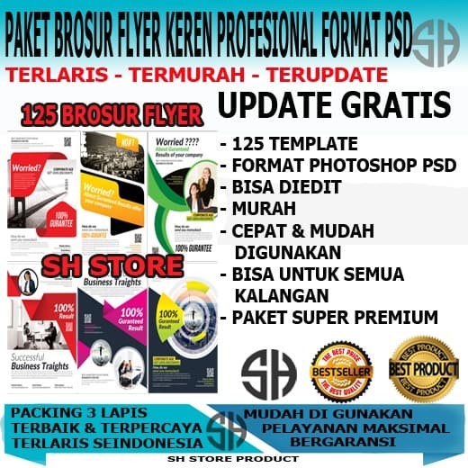 Jual internet-komputer- paket template desain brosur flyer terkini siap ...