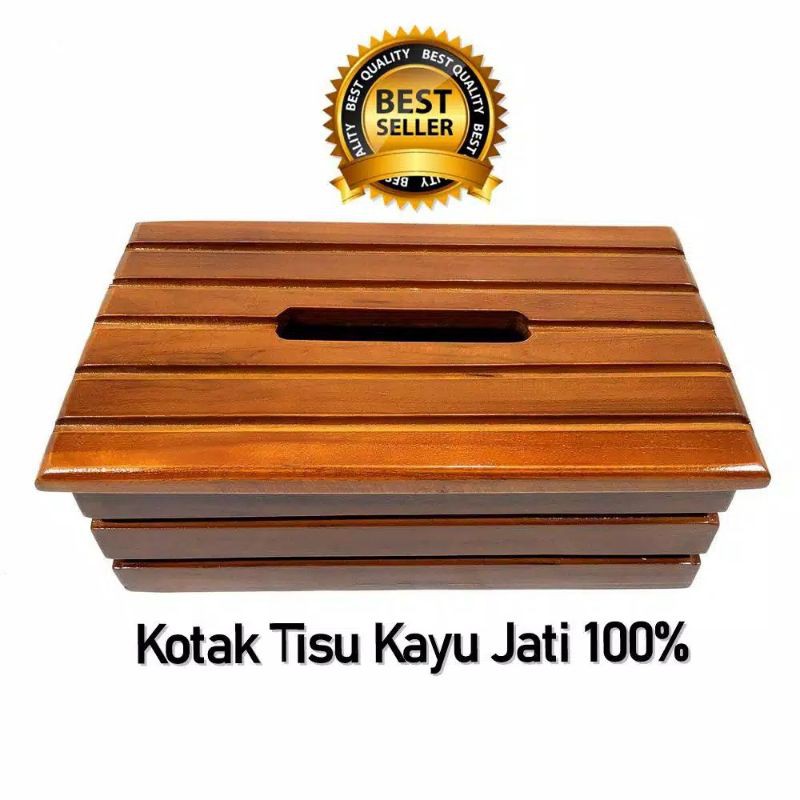Jual Kotak Tisu Kayu Jati Motif Salur - Tempat Box Tissue Besar ...