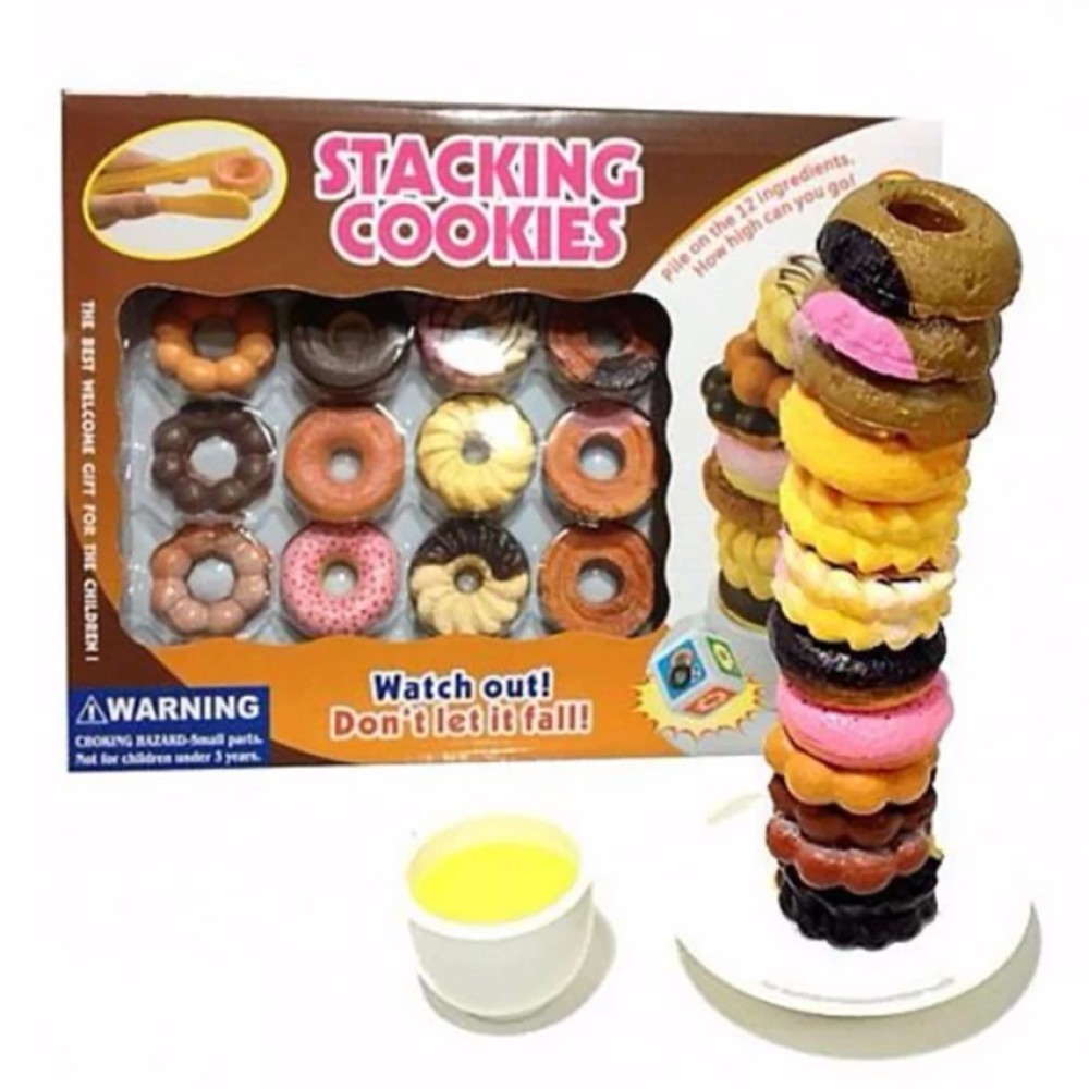 Jual STACKING COOKIES GAME / Mainan Anak Menyusun Membuat Cookies Tower ...
