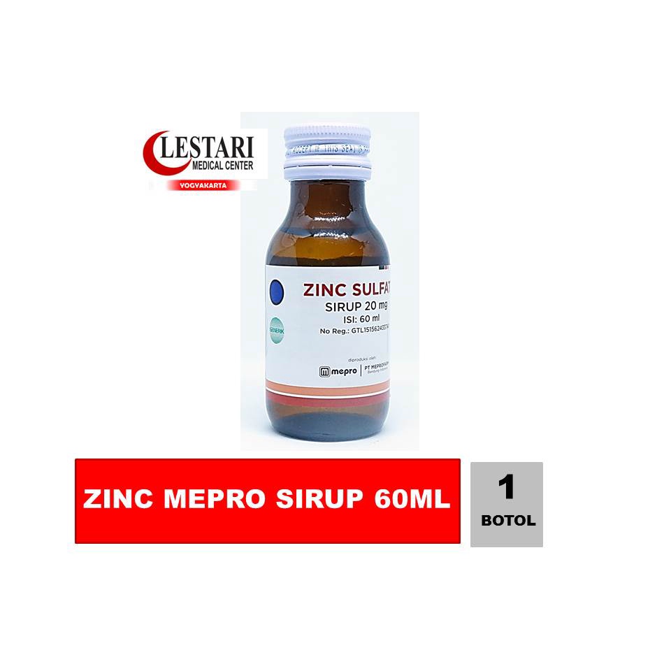 Jual zinc sulfate syrup anak sirup 60ml / 1 botol | Shopee Indonesia