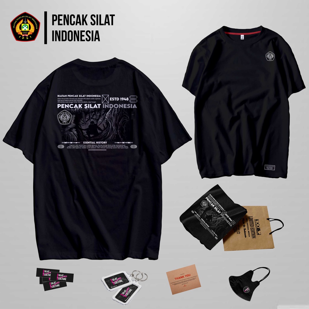 Jual KAOS PENCAK SILAT INDONESIA KAOS IPSI SILAT NUSANTARA KODE BLACK | Shopee Indonesia