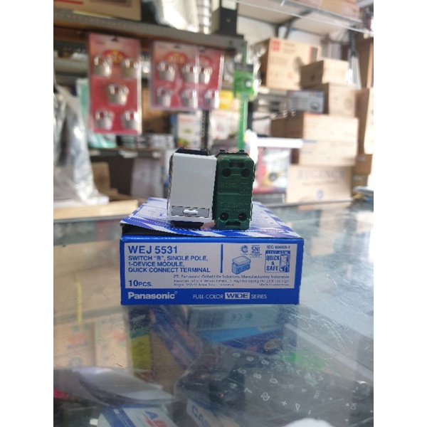 Jual Panasonic mata sakelar WEJ 5531 mata sakelar wide series WEJ5531 ...