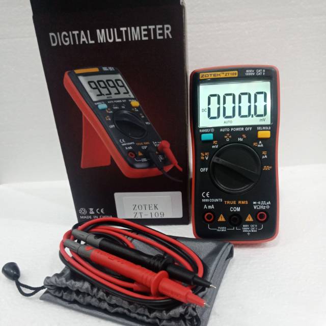 Jual Multitester Multimeter Avometer Digital ZOTEK ZT-109 Original ...