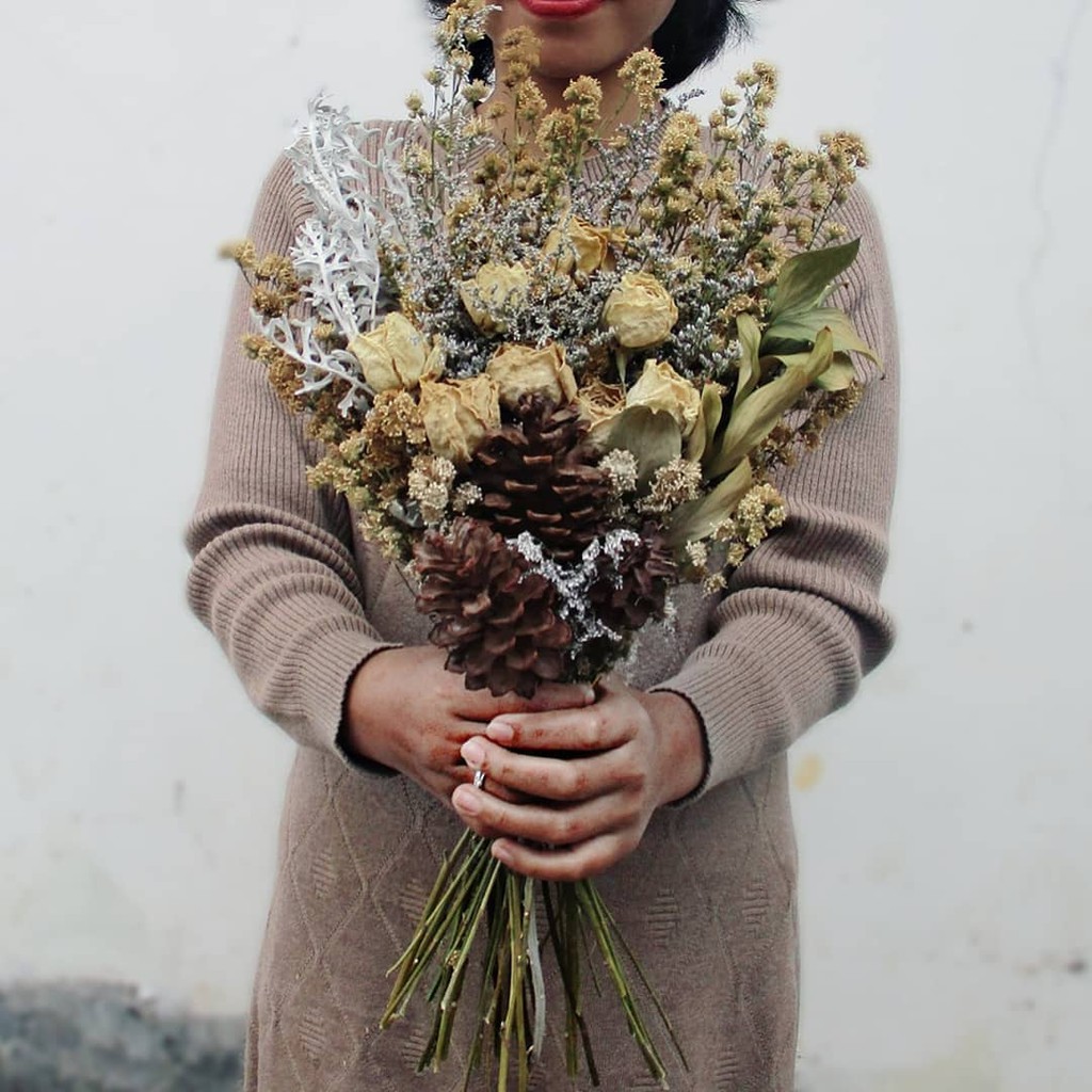 Jual Buket Bunga Kering - Prewedding - Bunga Wisuda - Bunga Valentine ...