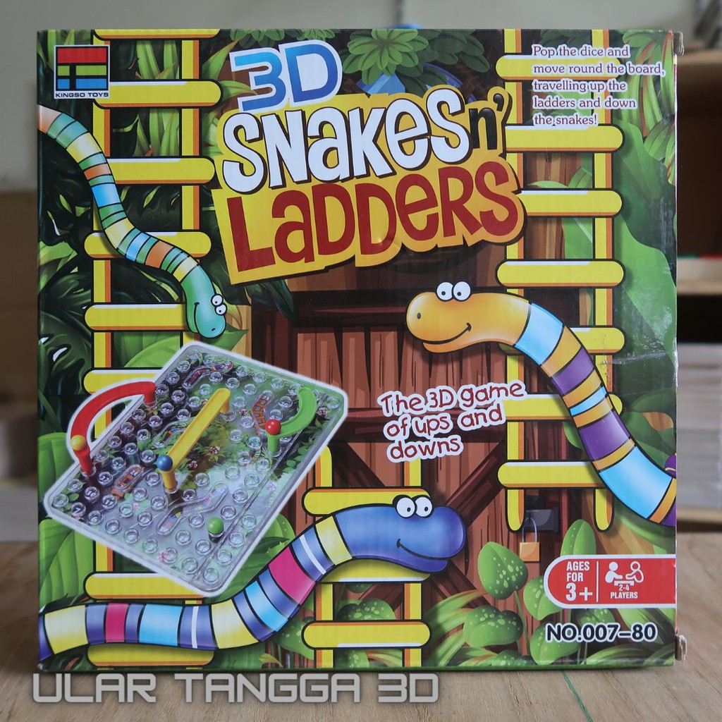 Jual Mainan Ular Tangga Snake N Ladders 3D / Mainan Anak Ular Tangga ...