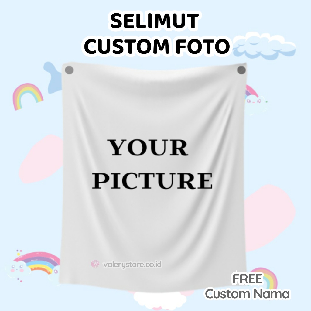 Jual BISA REQUEST FOTO!! Selimut uk 100x150 Bebas Request Foto/ Selimut ...