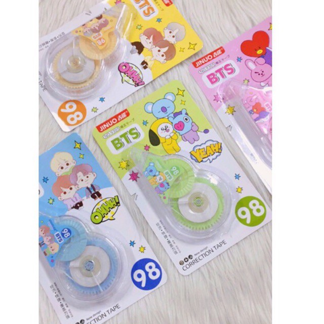 Jual Correction Tape BTS Jinuo Tipex Kertas | Shopee Indonesia