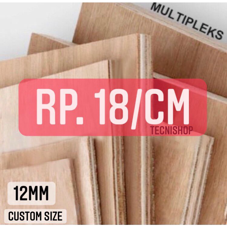 Jual Triplek / Multipleks 12mm custom potongan sesuai ukuran | Shopee ...