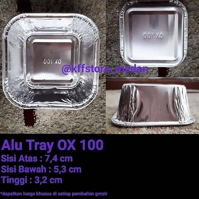 Jual Alumunium Foil / Alu Tray OX100 (Per pcs) | Shopee Indonesia