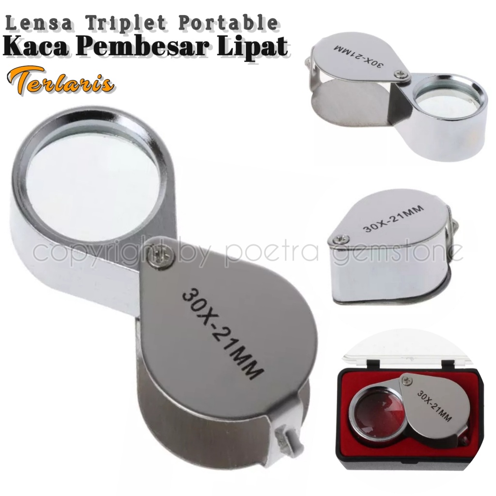 Jual Lensa Triplet Portable Kaca Pembesar Lipat Terlaris | Shopee Indonesia