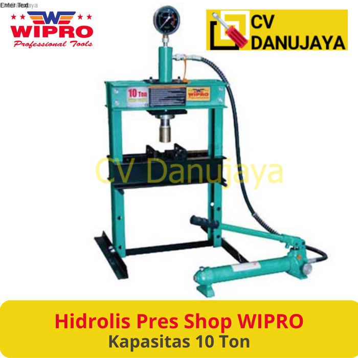Jual Mesin Hydraulic Press Hidrolik Pres Hidrolis WIPRO Size 10 Ton ...