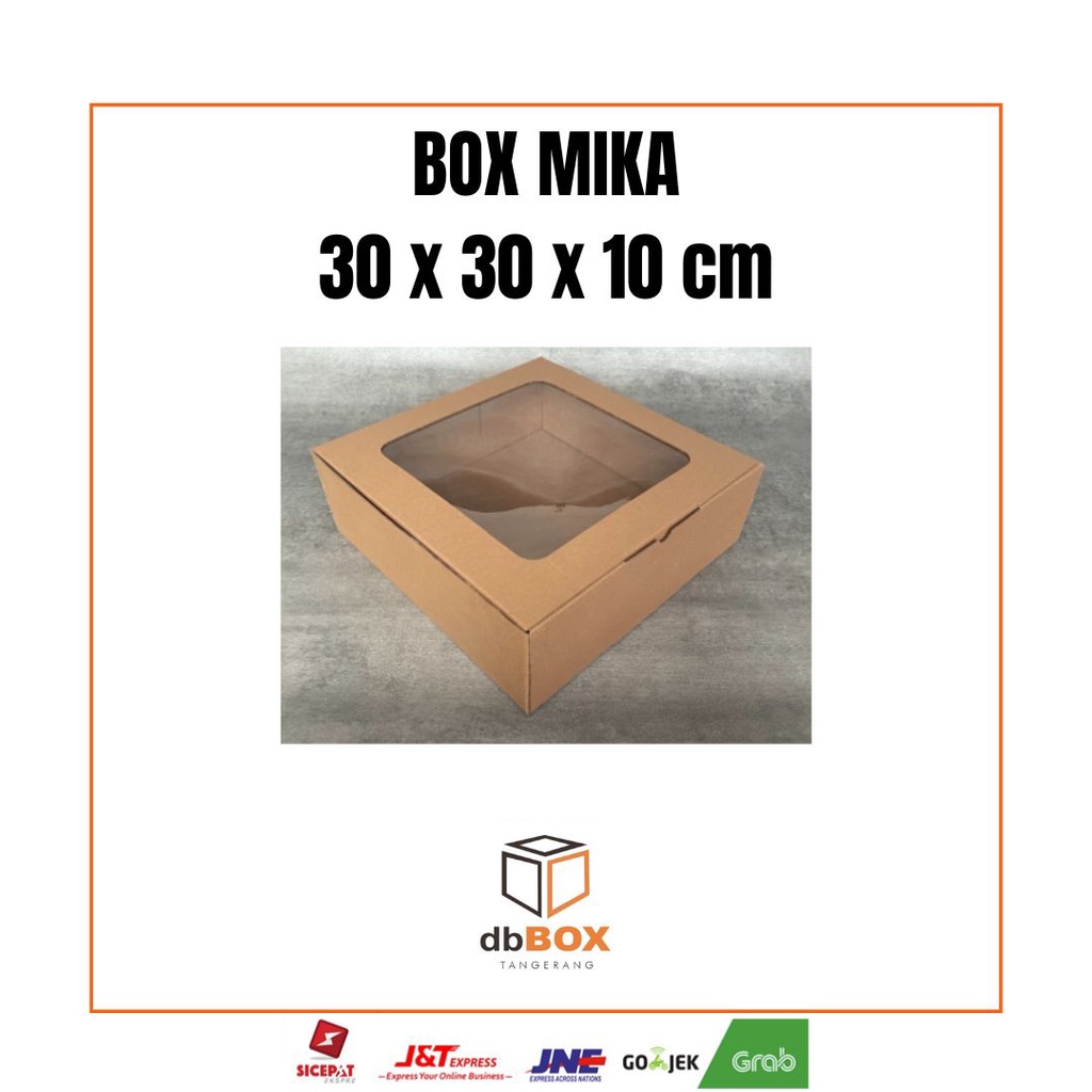 Jual BOX MIKA 30x30x10 cm | Box Die Cut dan Easy Usage | Box Bolu ...