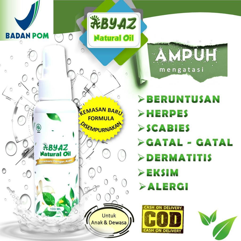 Jual ABYAZ NATURAL OIL OBAT GATAL SCABIES HERPES DERMATITIS EKSIM ...