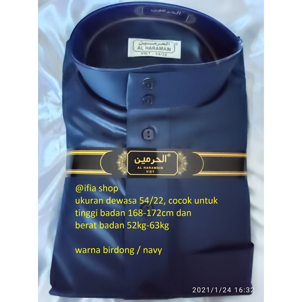 Jual Gamis AL HARAMAIN Size 54-22 -- Jubah Pria Dewasa Bahan Polyester ...