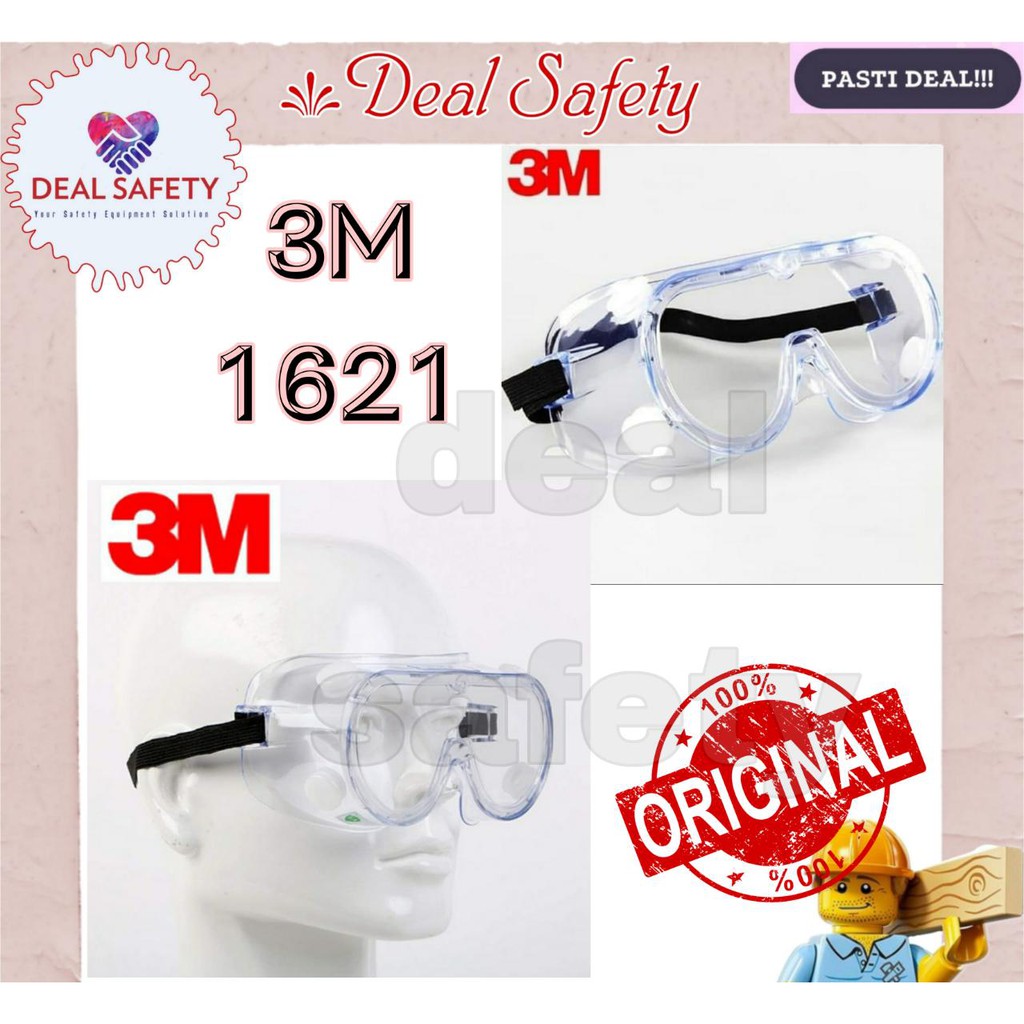 Jual Kacamata GOOGLE 3M 1621 | Kacamata Safety Google 3M | Shopee Indonesia