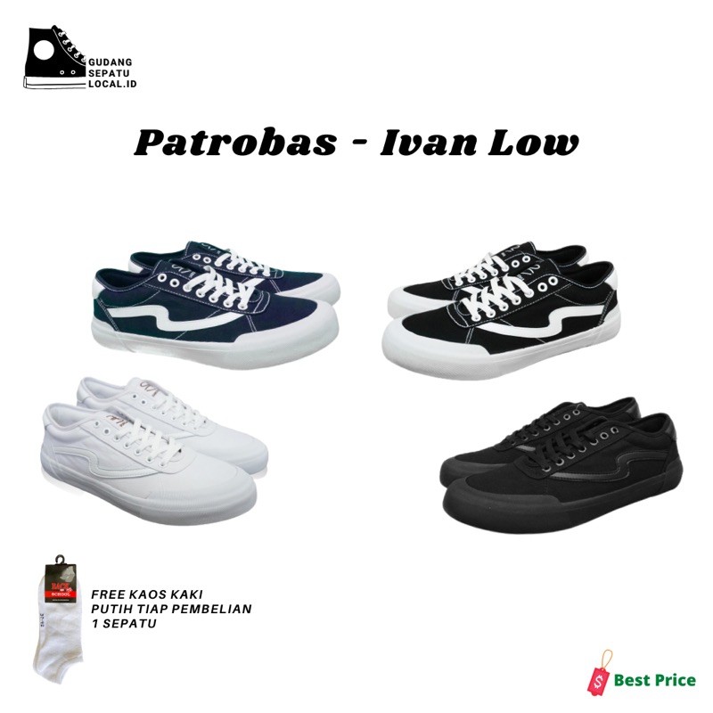 Jual PATROBAS - IVAN LOW (READY ALL COLOR) | Shopee Indonesia
