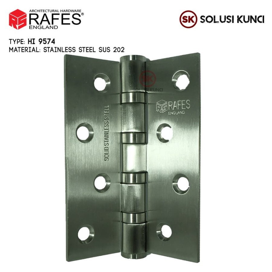 Jual Engsel Pintu RAFES Stainless Steel SUS 304 Solid(HI 9574) | Shopee ...