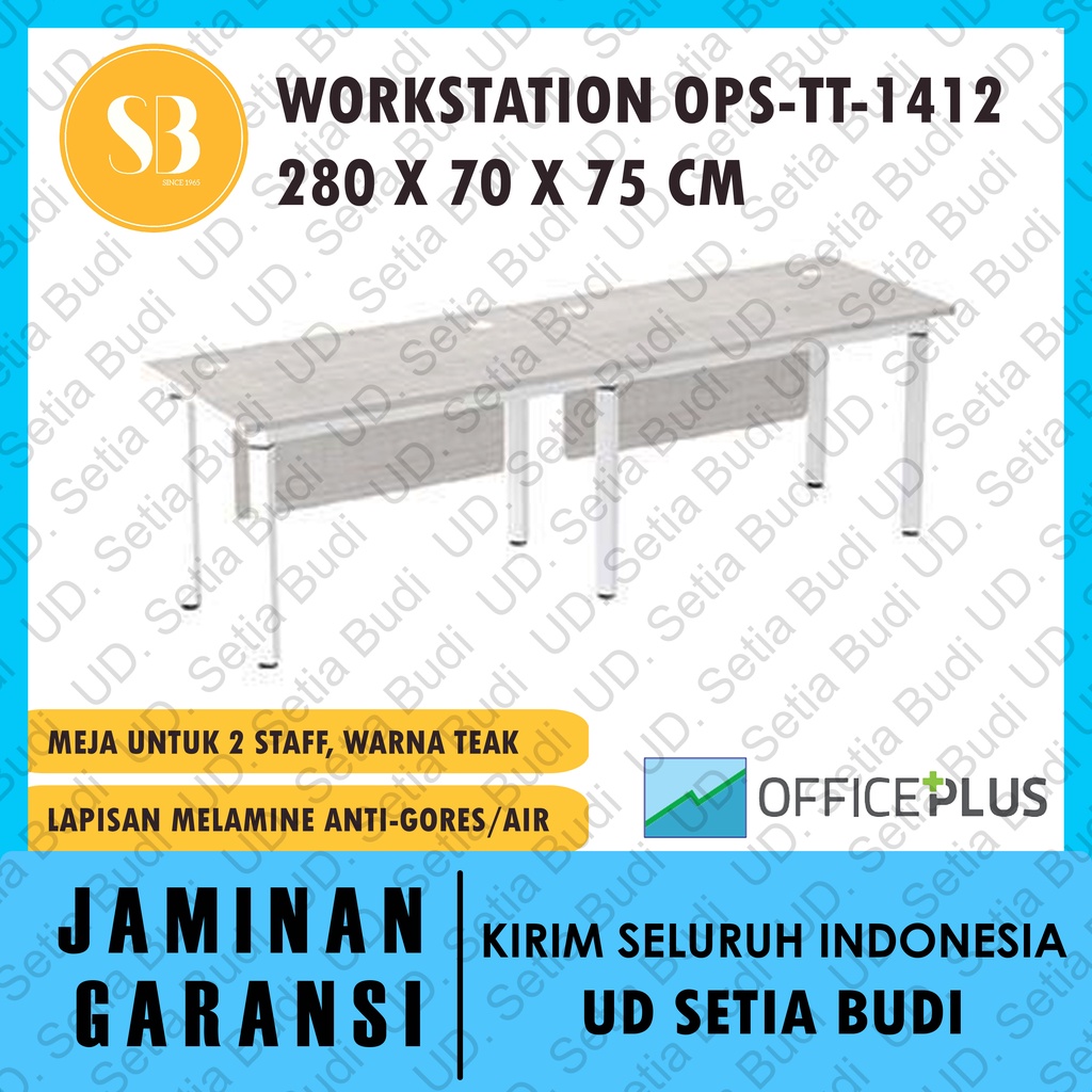 Jual Meja Kerja Office Plus 2 Staff OPS-TT 1412 | Shopee Indonesia