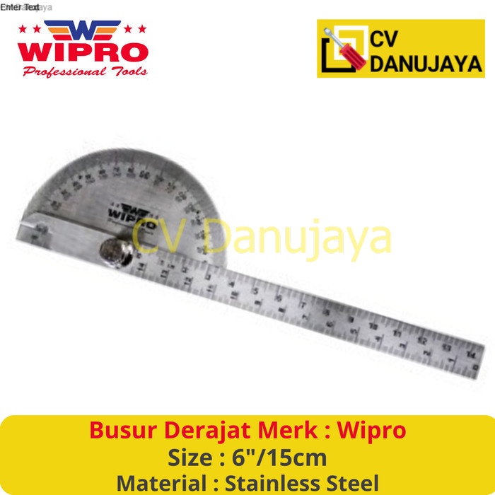 Jual Penggaris Garisan Garis Busur Derajat Protactor 15 Cm WIPRO ...
