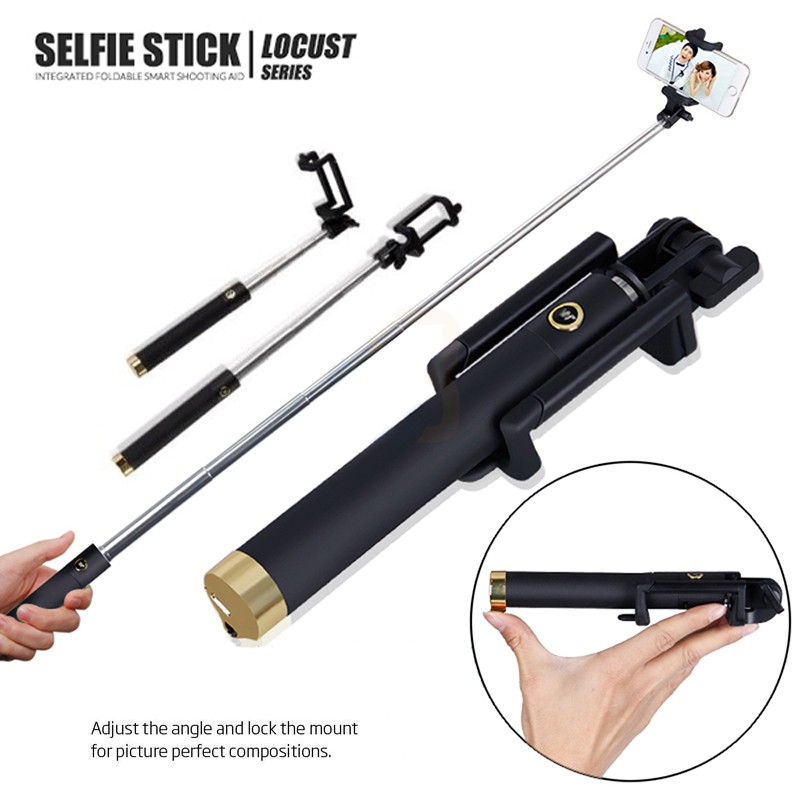 Jual Tongsis Hitam / Tongsis Fullblack Tongsis Tombol Kabel / Tomsis ...