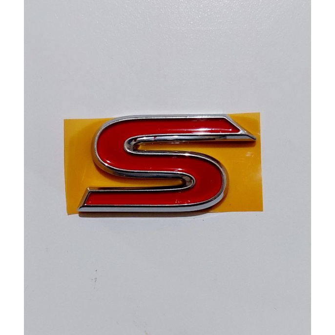 Jual Logo Emblem S Merah Original | Shopee Indonesia