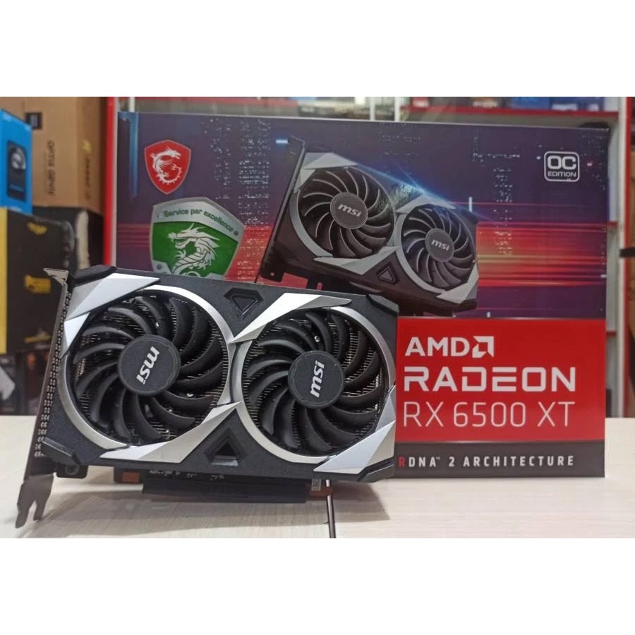 Jual MSI RX 6500 XT MECH 2X 4GB OC GDDR6 VGA RX6500XT RX6500 XT RX ...